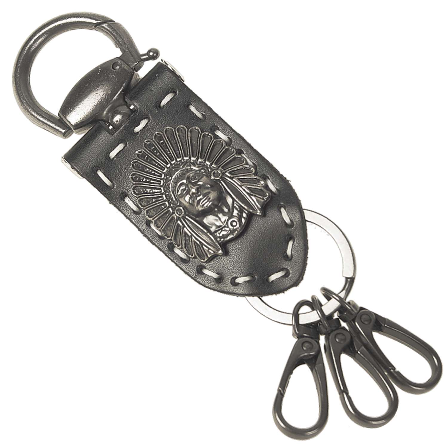 Kožená kľúčenka Indián